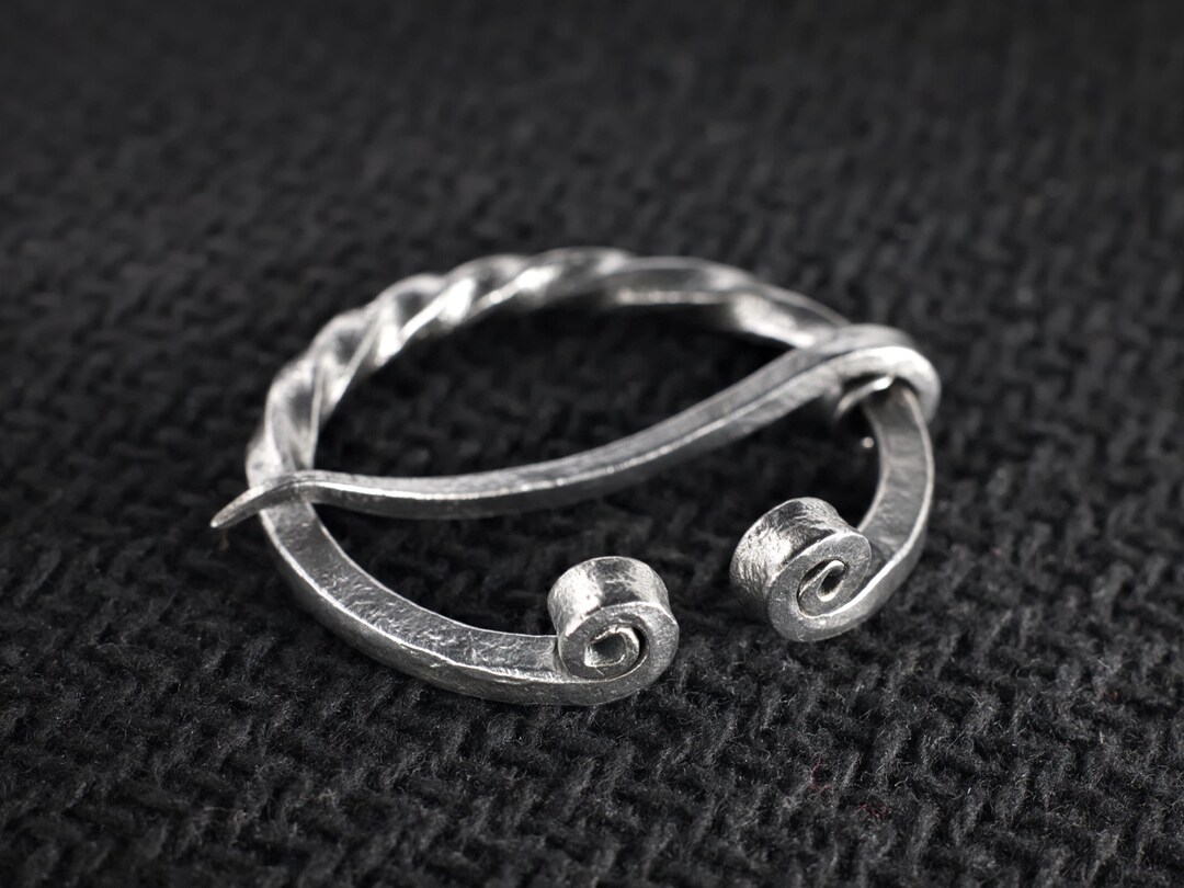 Forged Viking Fibula - Penannular, Brooch, Cloak Pin, Cloak Clasp, Pin ...