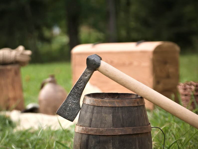 Viking Axe Head, Hand Forged Axe, Renaissance Faire Axe, Medieval Axe ...