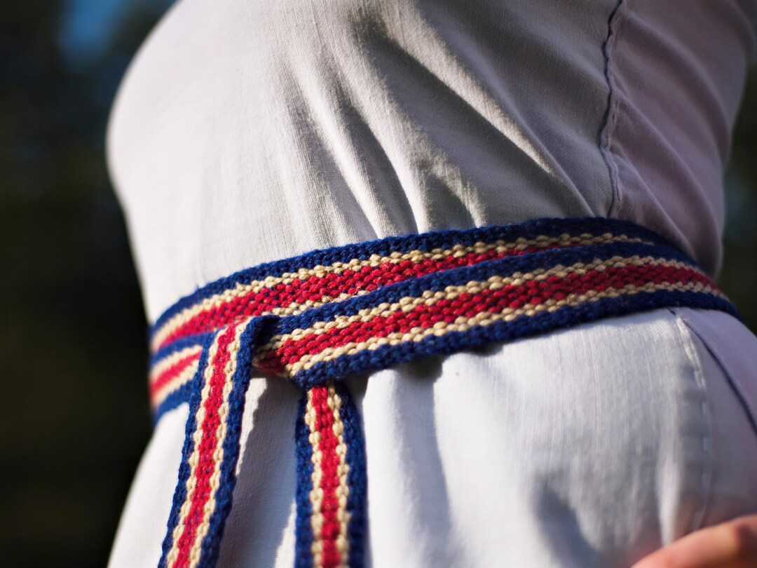 Medieval Trim Replica, Viking Braid Belt, Hand Woven Woolen Trim ...