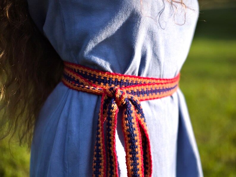 Medieval Belt Replica Hand Woven Viking Trim Larp Belt - Etsy