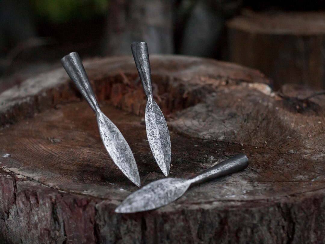 3x Viking Period Spear, Javelin Spear, Spearhead, Hand Forged Slavic ...