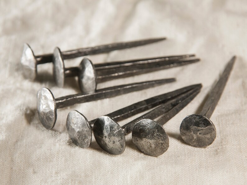 Hand Forged Iron Nail Medieval Style Nail Decorative - Etsy