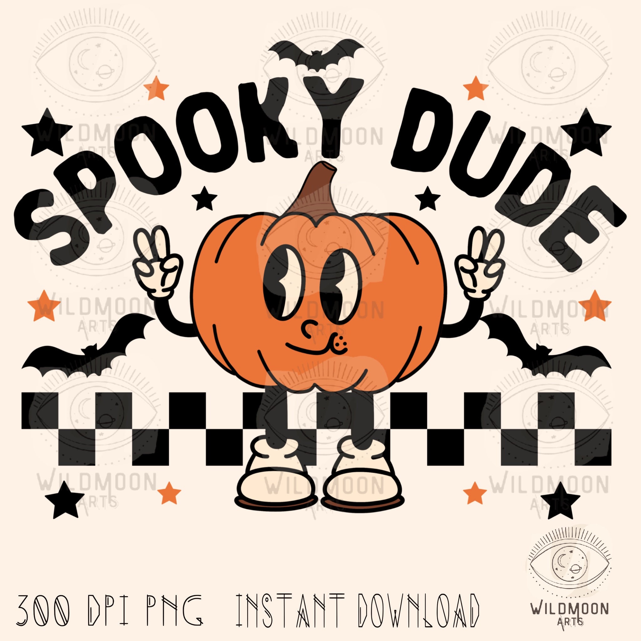 Spooky Dude PNG, Halloween Sublimation Designs, Halloween Png Designs ...