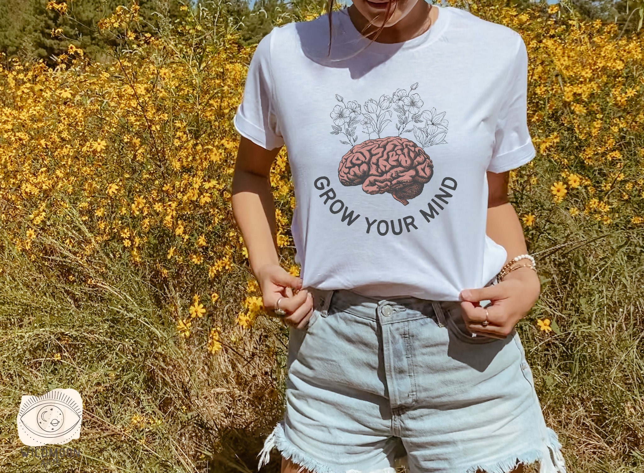 Grow Your Mind PNG, Sublimation Designs, Retro Sublimation, Boho ...