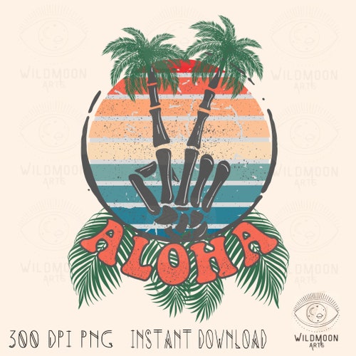 Aloha PNG Sublimation Designs Summer Png Designs Boho - Etsy
