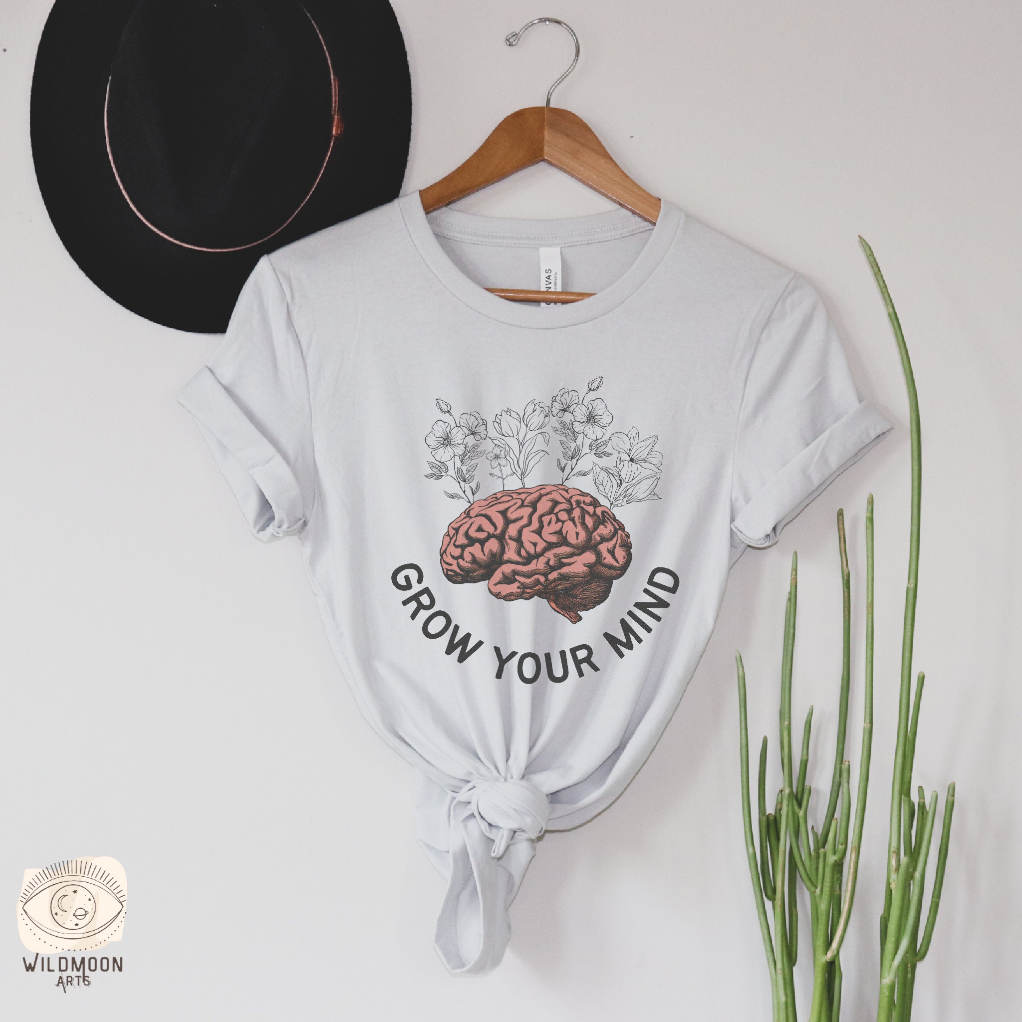 Grow Your Mind PNG, Sublimation Designs, Retro Sublimation, Boho ...