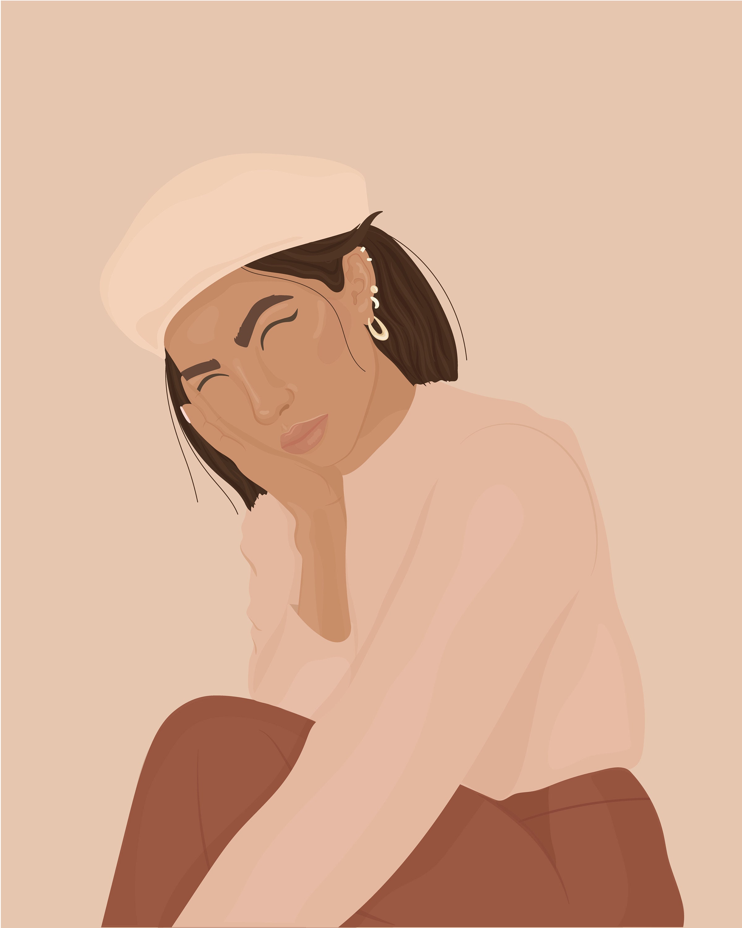 Custom 1 Person Digital Illustration Portrait Personalized Gift Gift ...