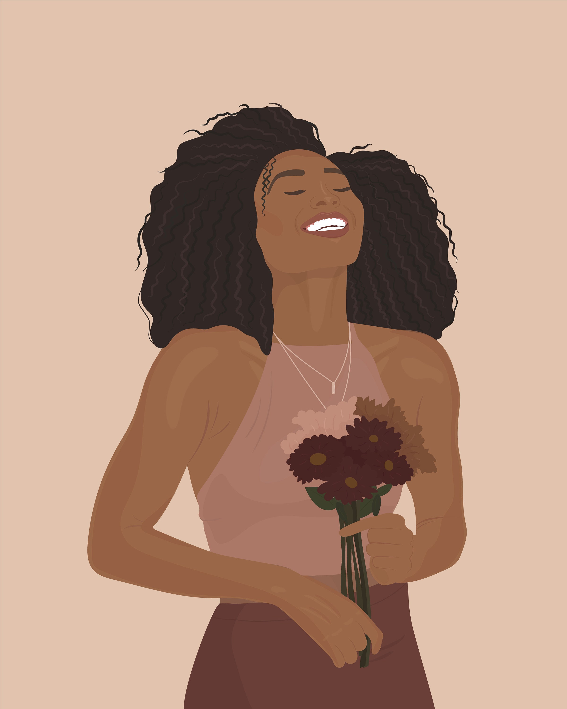 Custom 1 Person Digital Illustration Portrait ∙ Personalized Gift ∙ ...