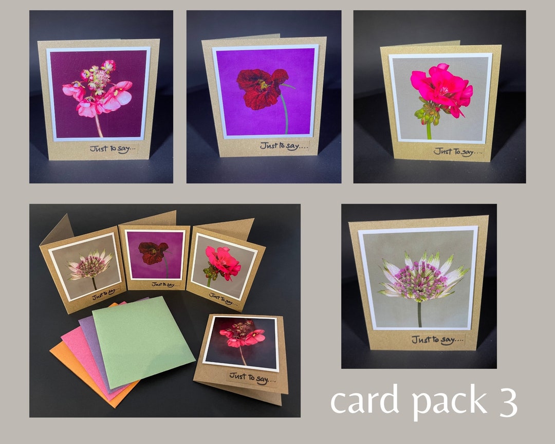 Set of 4 Homemade Blank Cards - Etsy