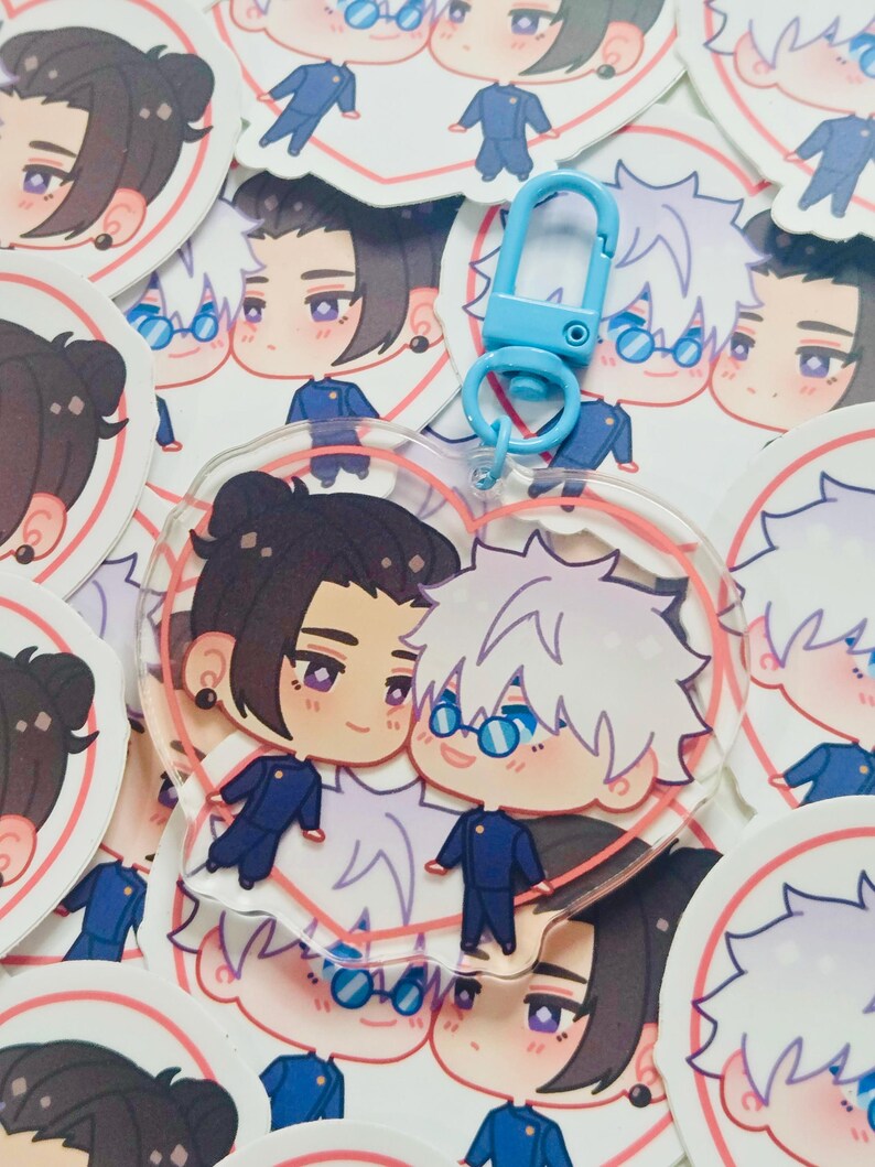 Satosugu (gojo & Geto) Keychain and Sticker | Jujutsu Kaisen - Etsy
