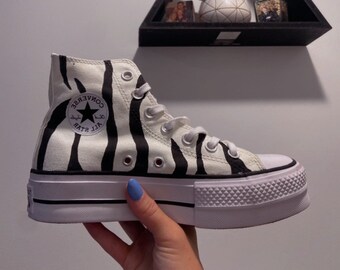 Custom Embroidery Converse Sports Shoes Platform Converse - Etsy
