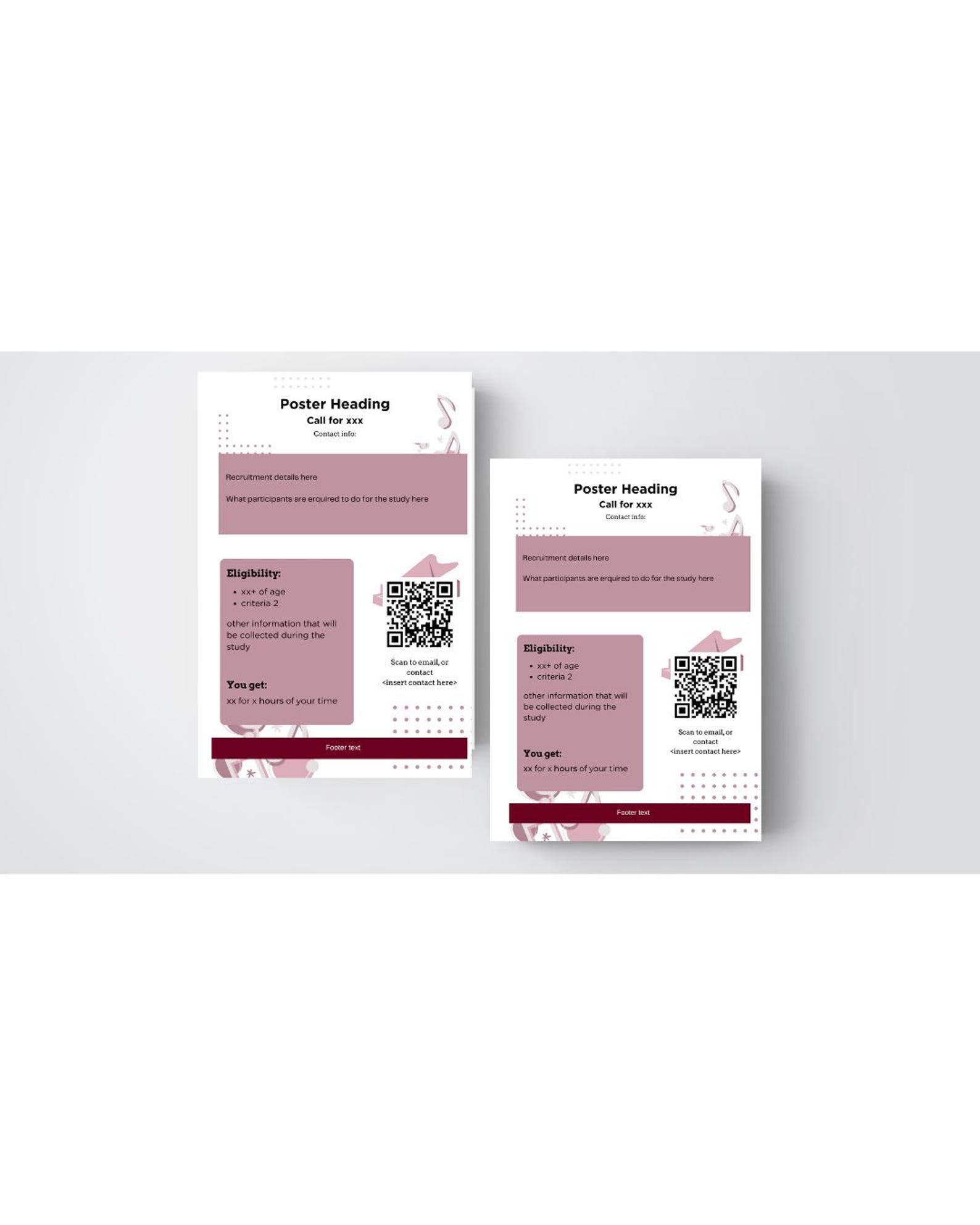 Editable Research Recruitment Poster Template | Canva Flyer (A4) - Etsy