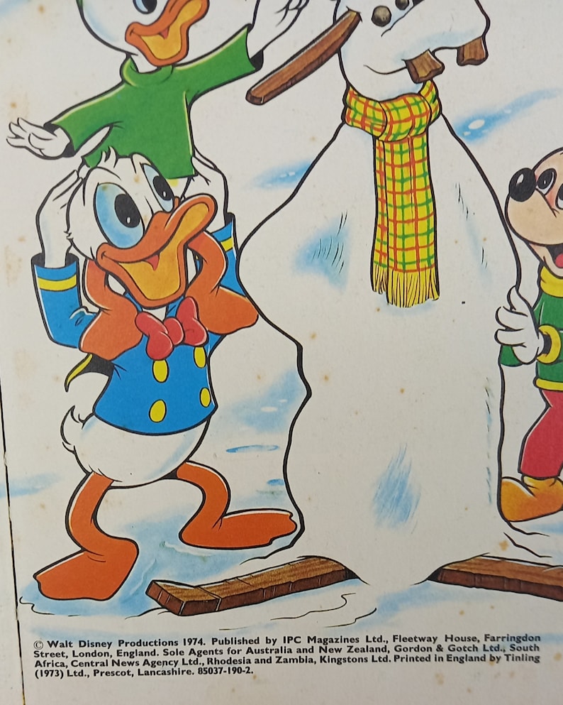 Vintage 1975 Walt Disney's Goofy Annual: Comic Strips & Activities ...