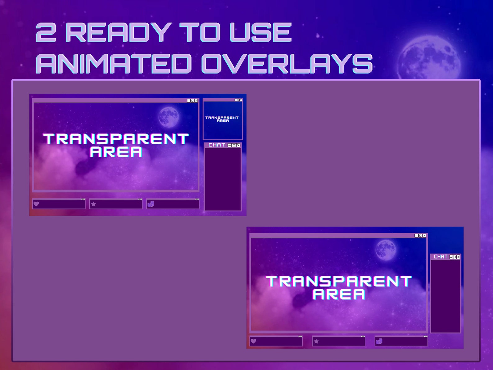 Animated Twitch Stream Screens Overlay Pack Animated Scenes | Etsy
