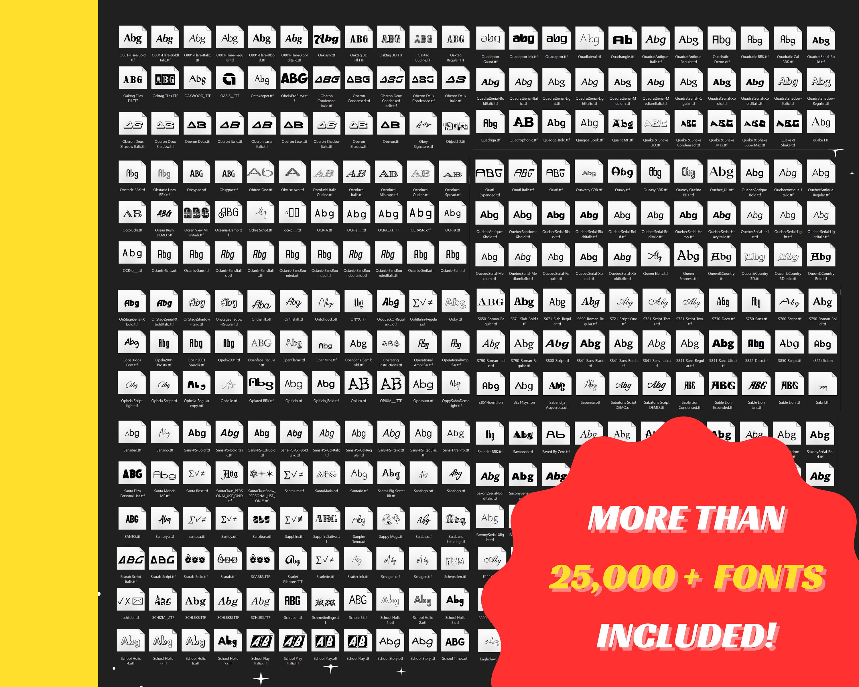 All in One Fonts Bundle Pack Premium Fonts Calligraphy Cricut Script ...