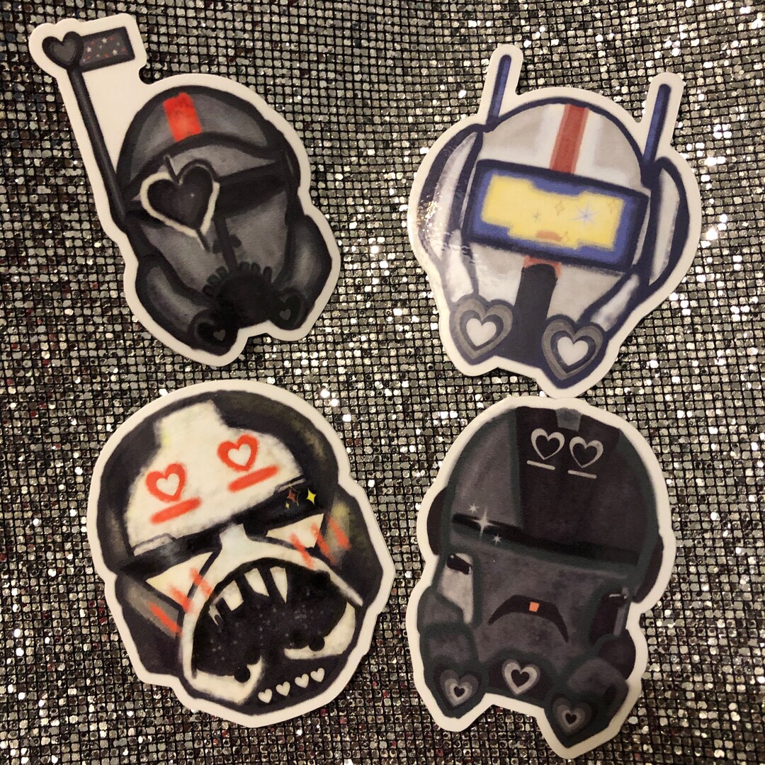 Star Wars Cute Bad Batch Stickers by Mywarriorways - Etsy