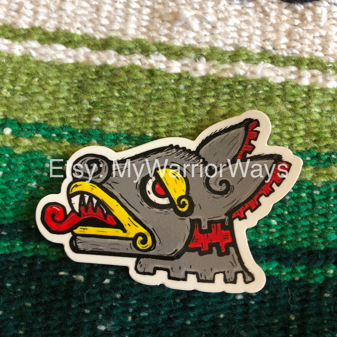 Indigenous Stickers Itzcuintli Dog Ocelotl Jaguar Mexica - Etsy