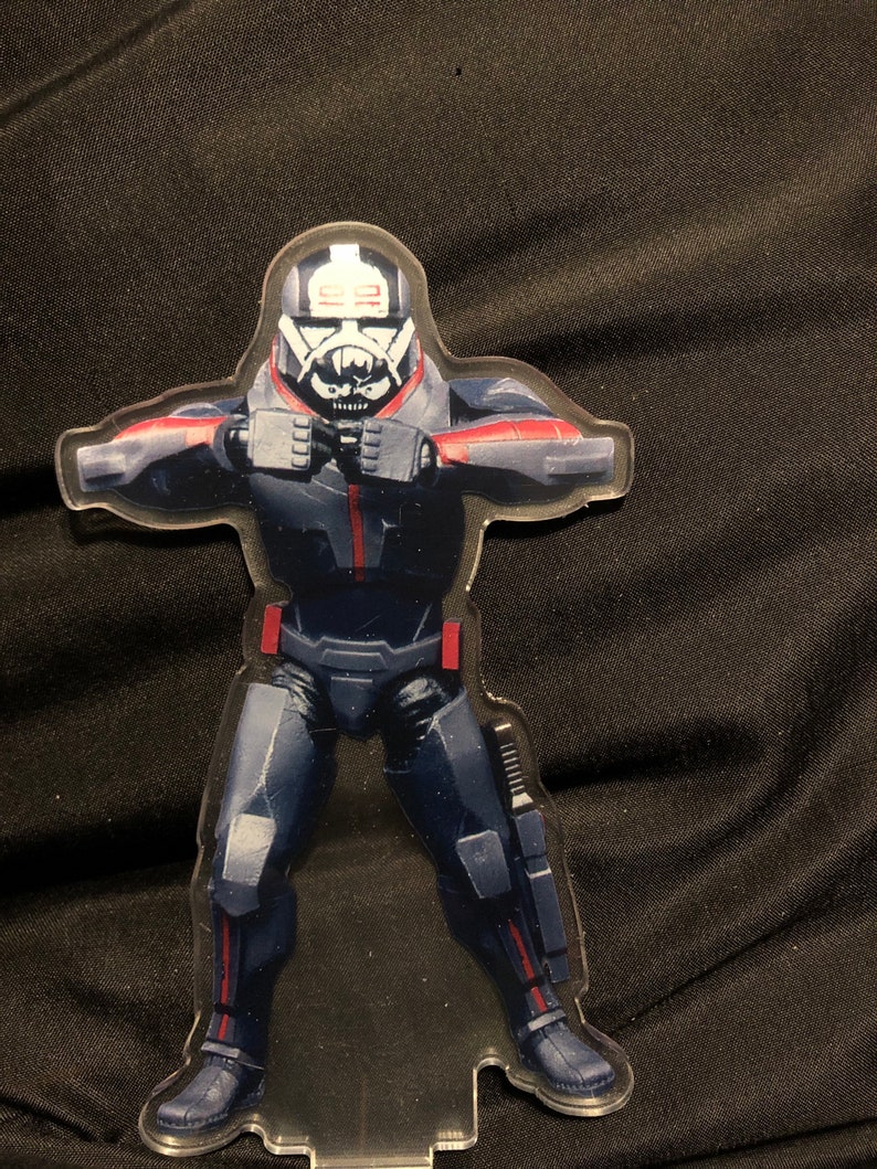 Star Wars Bad Batch Clone Force 99 Acrylic Standee Omega Echo Crosshair ...