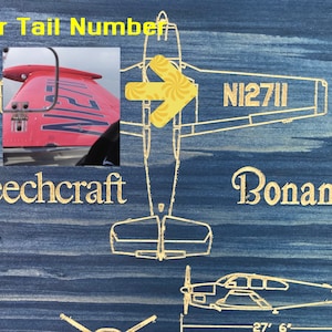 CUSTOM Beechcraft Bonanza Model 35 Blueprint Sign / Wall Art/ Hanger ...