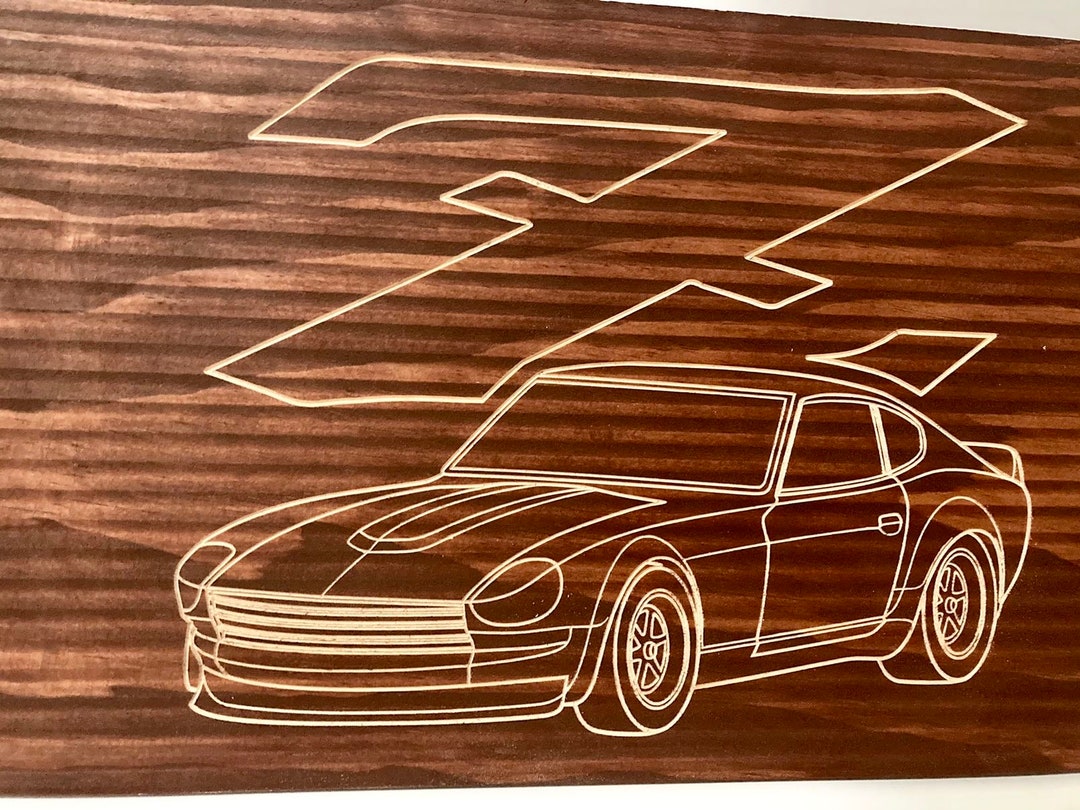 Datsun 240Z 260Z 280Z CUSTOM RACER COUPE Wood Wall Sign | 1969-1973 S30 ...