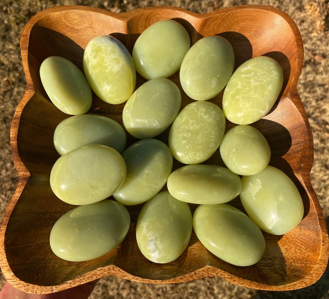 RARE Bowenite Palm Stones, Five Sizes - Etsy