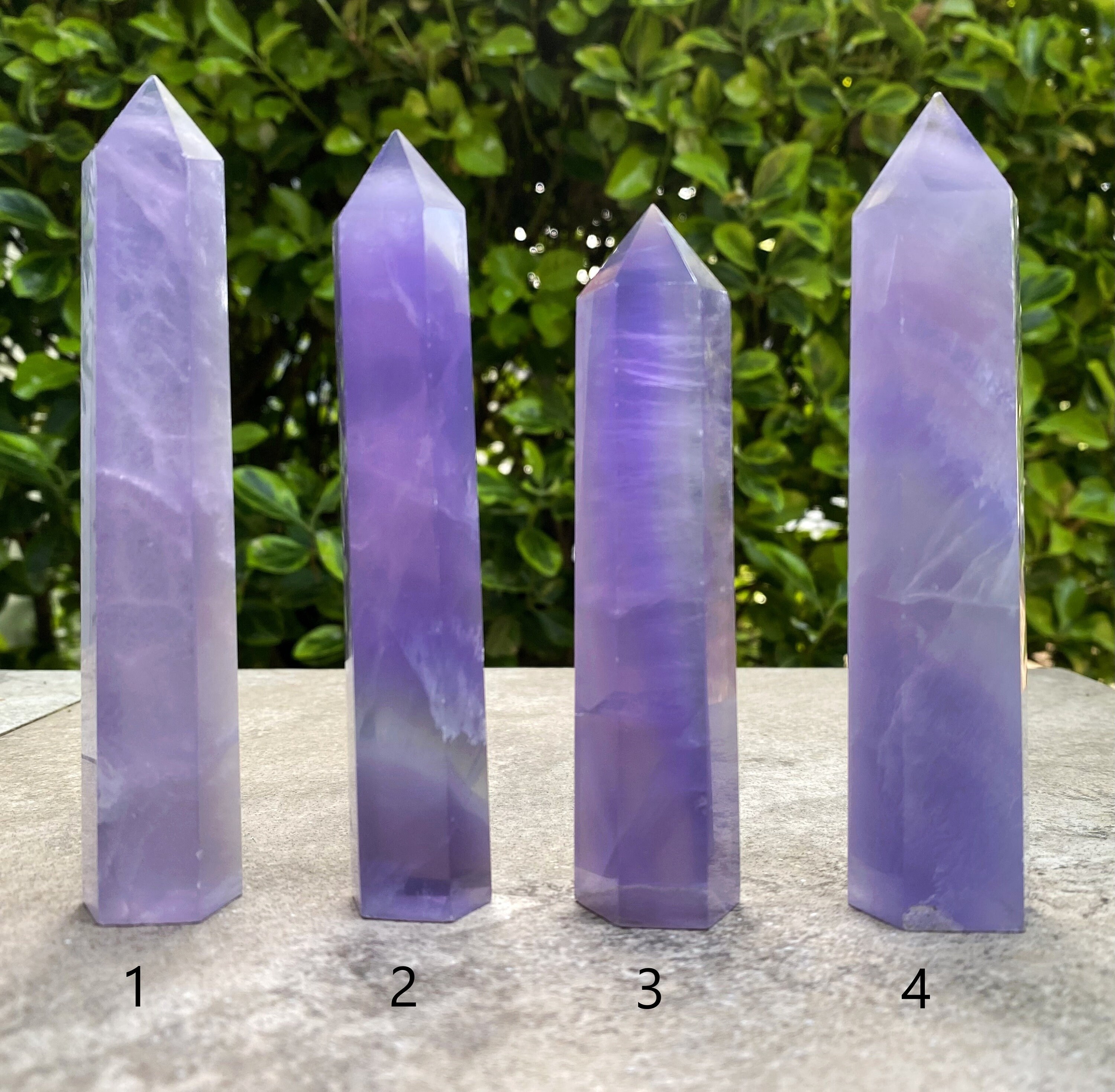 Purple Fluorite Towers (you Choose) - Etsy