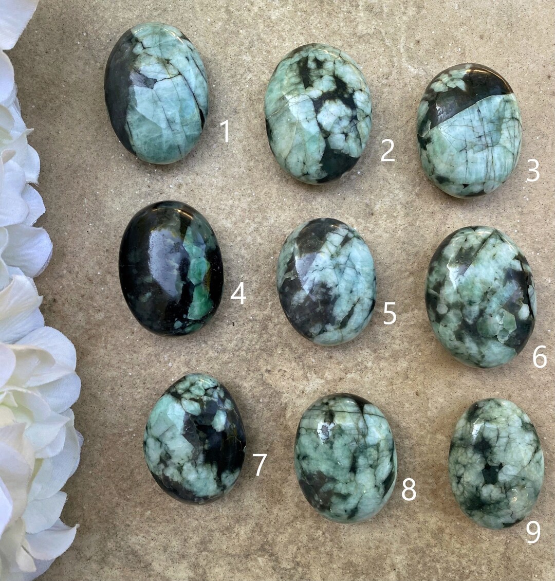Enchanting Emerald Palm Stones you Choose - Etsy