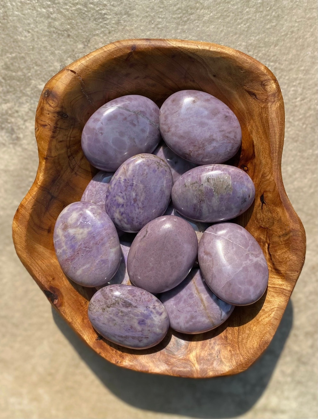 Purple Jade Palm Stones (you Choose) - Etsy