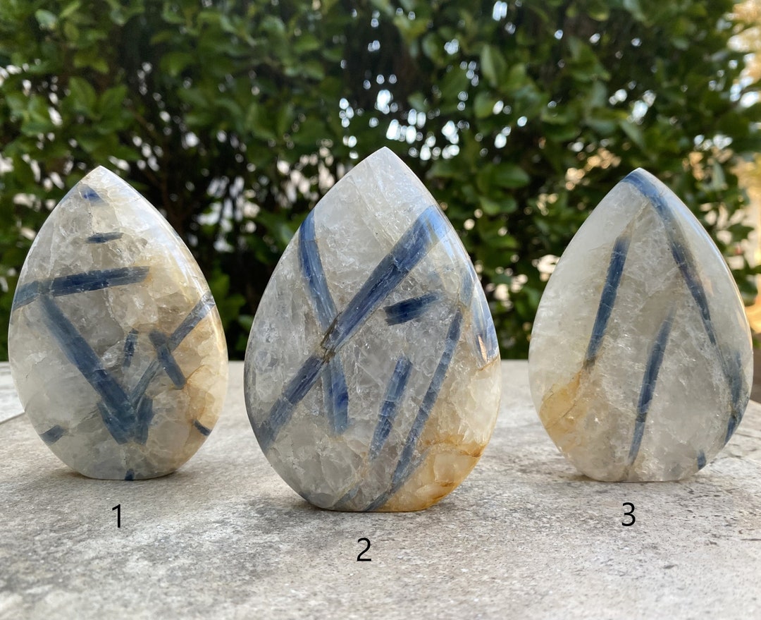 Striking Blue Kyanite in Quartz Flames (you Choose) - Etsy