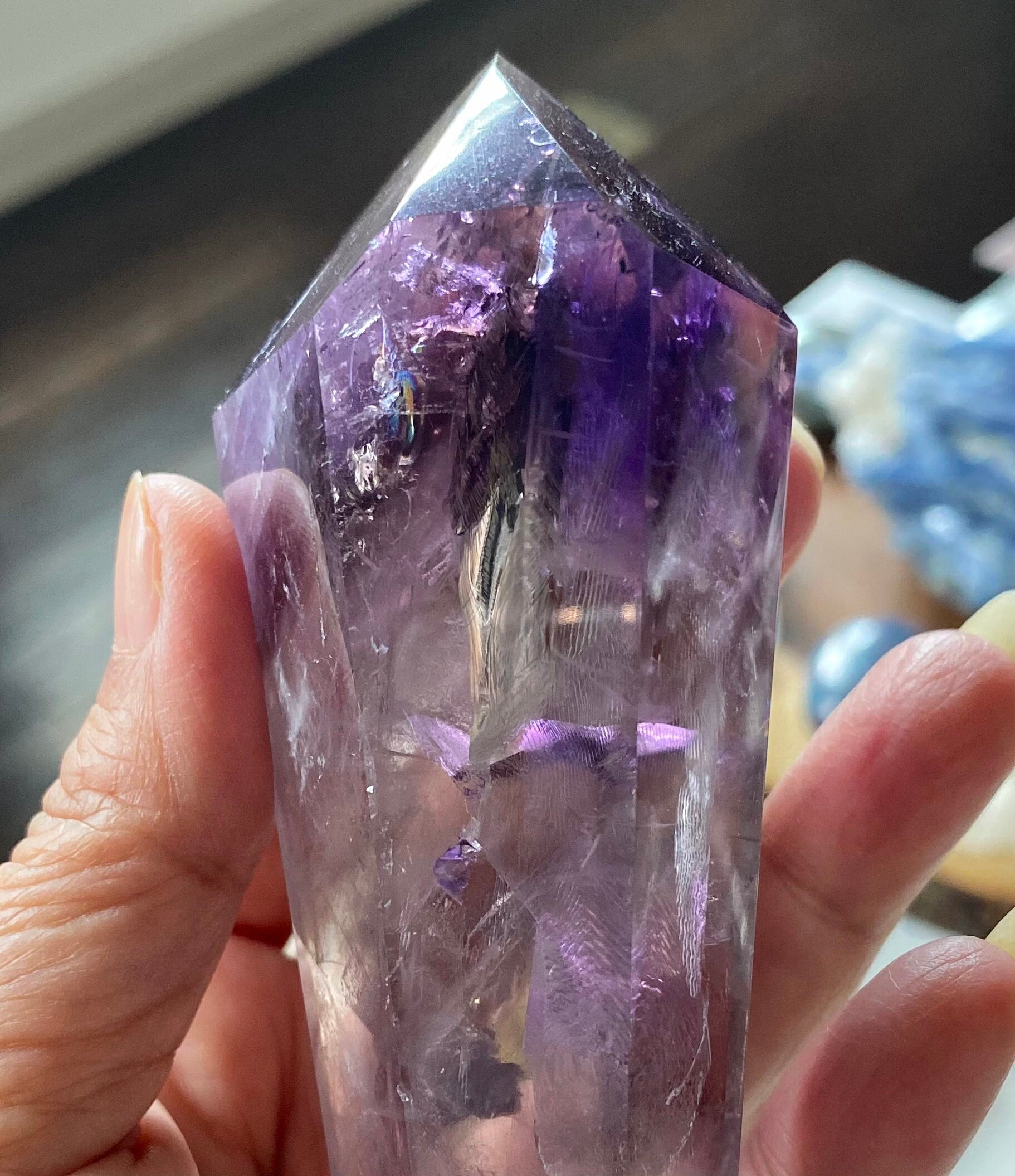 Fully Polished Luminous Amethyst Scepter - Etsy