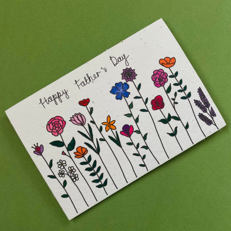 Beautiful Flowers Mother’s Day Card - Wildflower Seed Card - Plantable ...