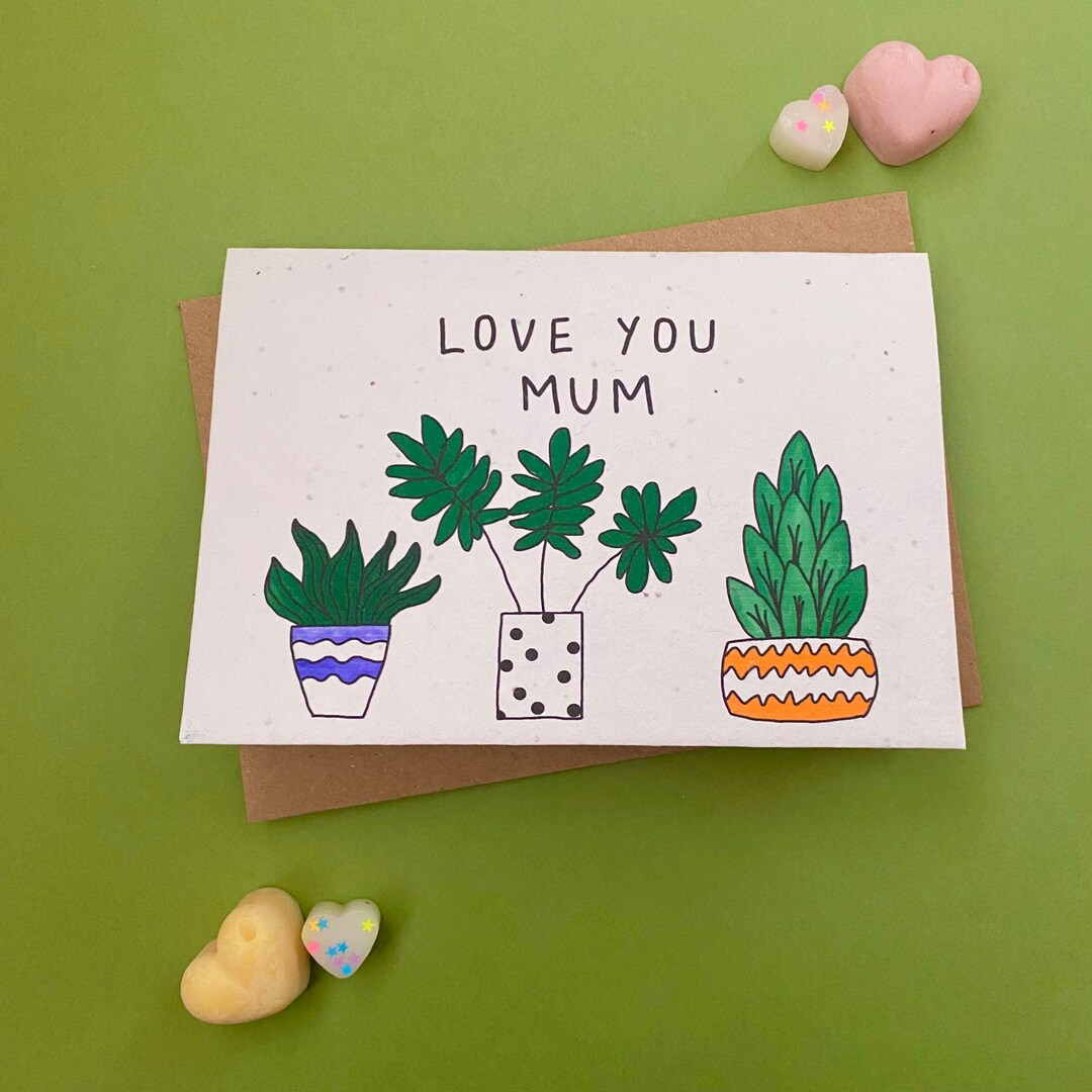 Plant Mother’s Day Card - Cacti - Succulents - Plant Mum - Plantable ...