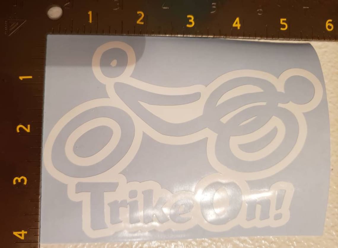 Trike on Decal/recumbent Trike Decal - Etsy Ireland