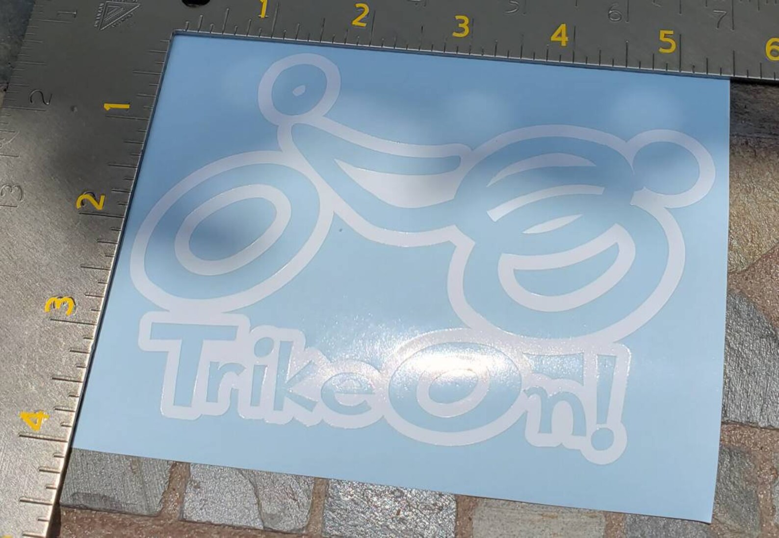 Trike On Decal/Recumbent Trike Decal | Etsy