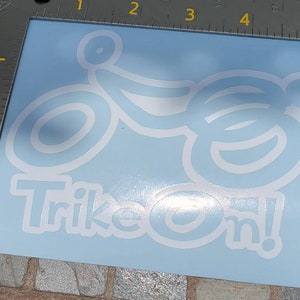 Trike On Decal/Recumbent Trike Decal | Etsy
