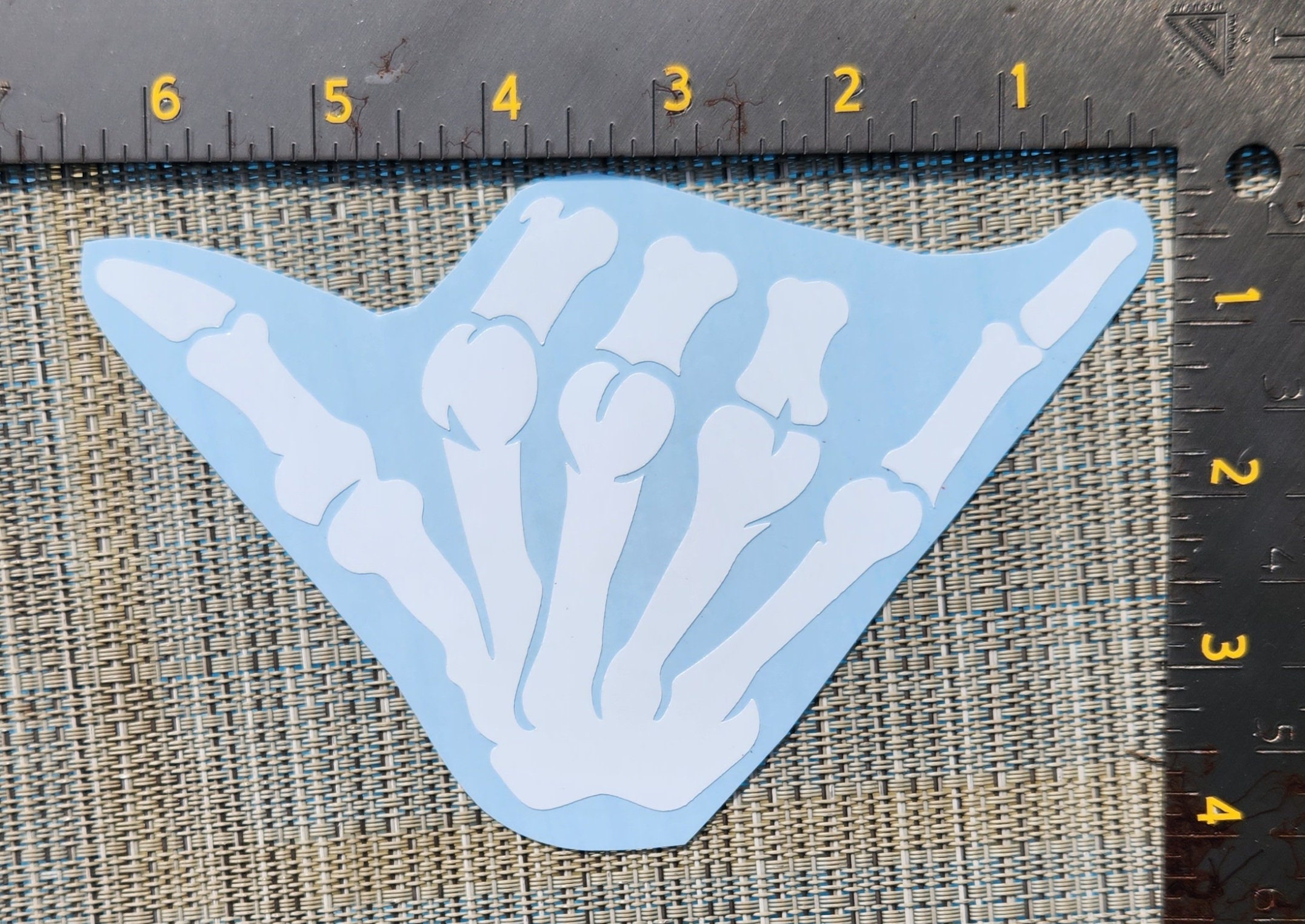 Skeleton Hand Hang Loose/skeleton Hand Decal/ Halloween Decal - Etsy