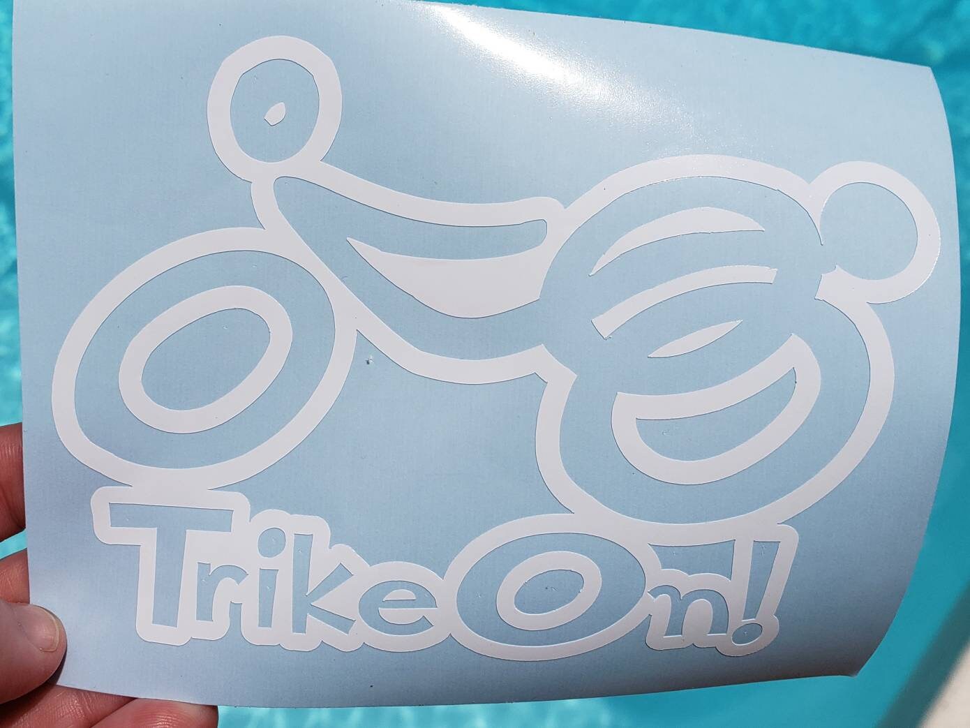 Trike On Decal/Recumbent Trike Decal | Etsy