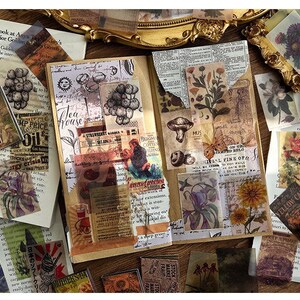 Vintage 50 Pages Parchment Paper Book, Transparent Junk Journal ...