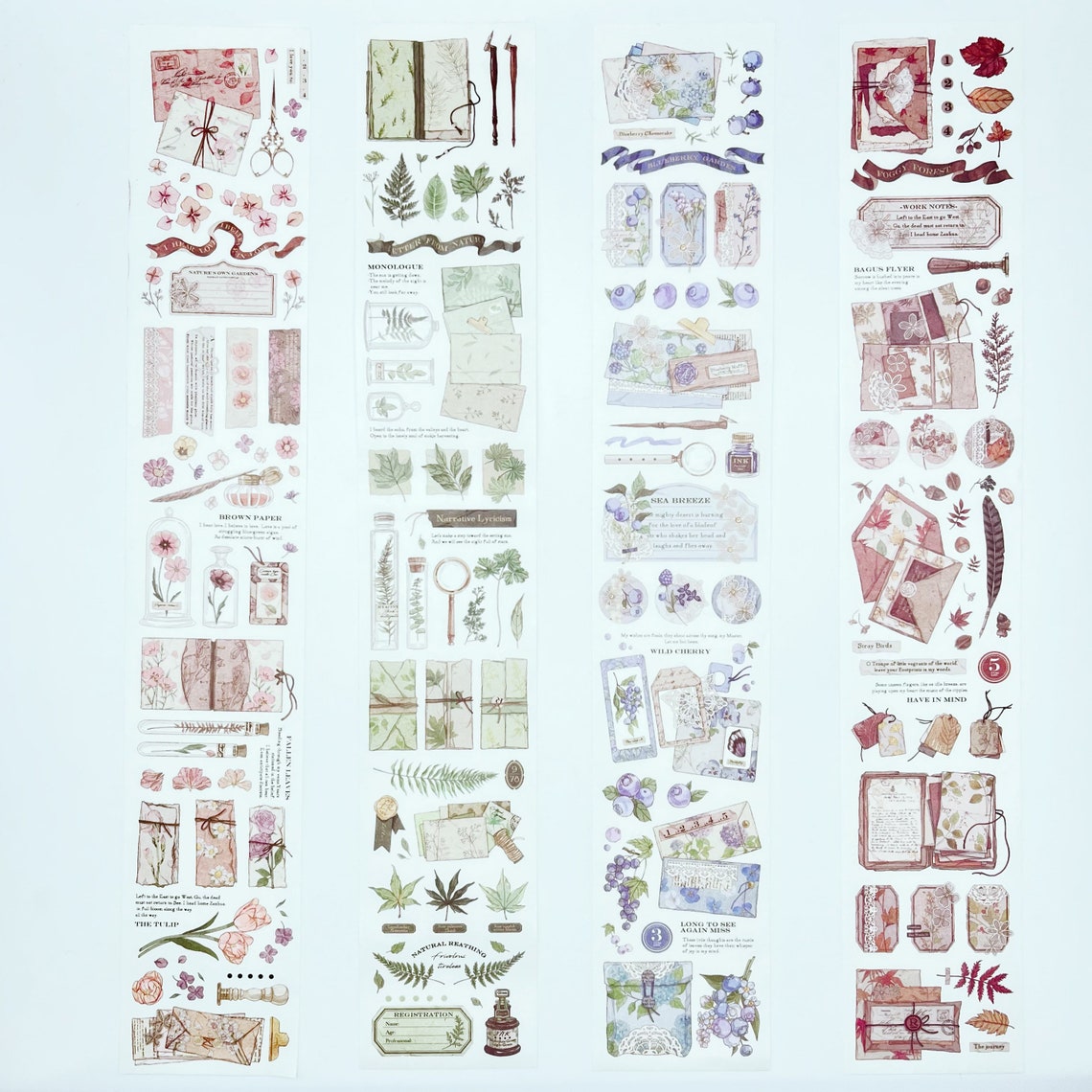 IFM Set of 4 Journaling Memory Washi Sticker - Etsy