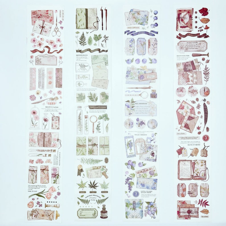 IFM Set of 4 Journaling Memory Washi Sticker - Etsy