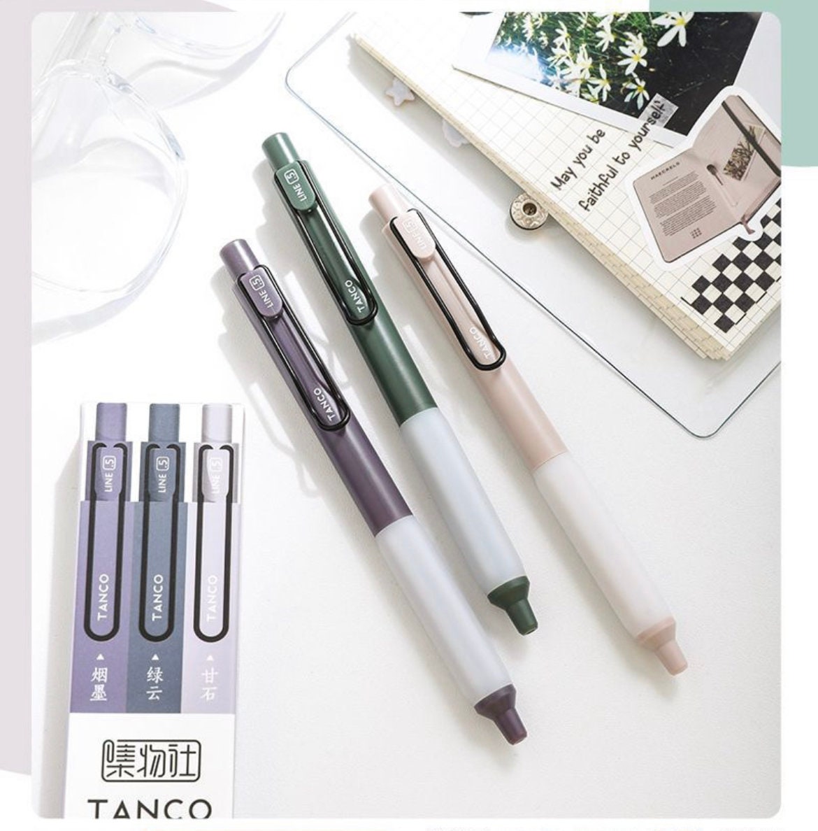 JIWUSHE Tanco Set of 3/6 Black Gel Pen 0.5mm - Etsy