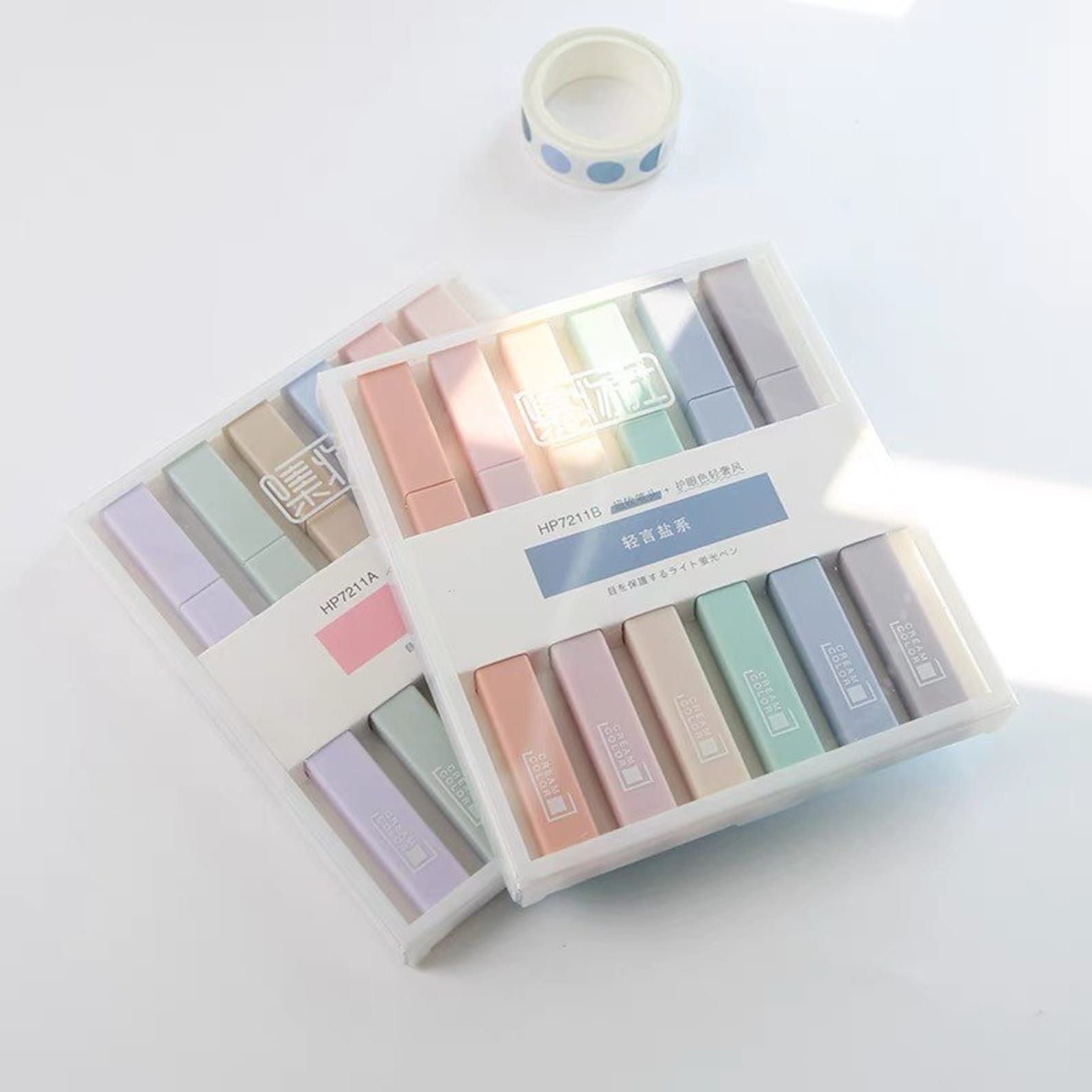 Jiwushe Morandi Color Highlighters Set of 6 /marker Pens - Etsy