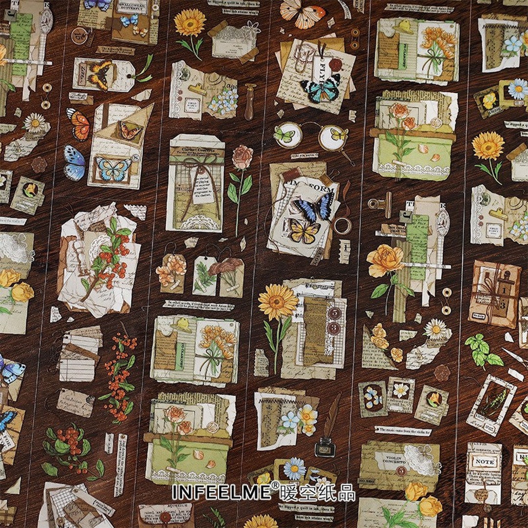 IFM PET Illustration Journaling Sticker Set - Etsy