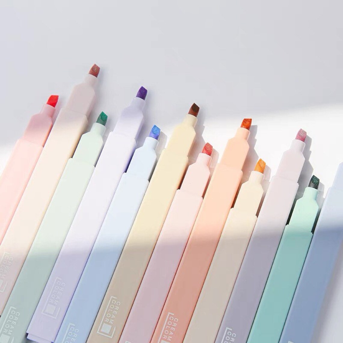 Jiwushe Morandi Color Highlighters Set of 6 /marker Pens - Etsy