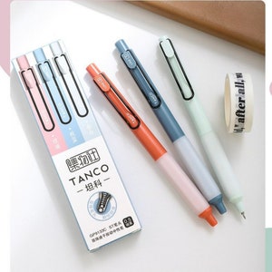 JIWUSHE Tanco Set of 3/6 Black Gel Pen 0.5mm - Etsy Australia
