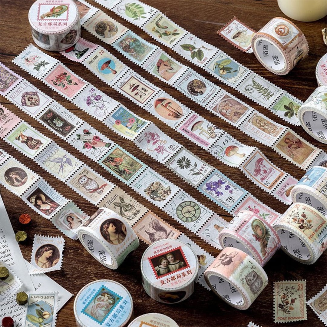 MOMO Vintage Postage/stamp Design Washi Tape/retro Style Washi Tape ...