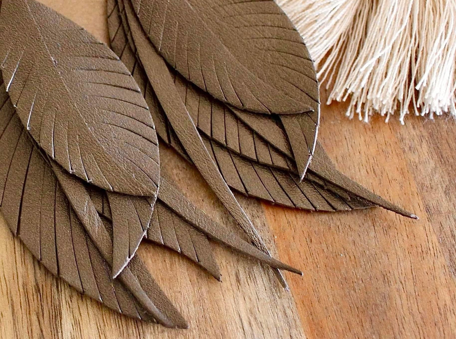 3.5” Courtney Fringe Feather Earring Die, #17 Die Cutting, Earring ...