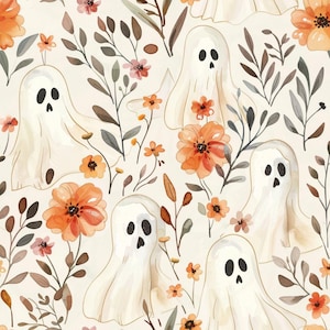 4”x6” Boho Halloween Ghosts Cork on Leather Sheets, Genuine Leather ...