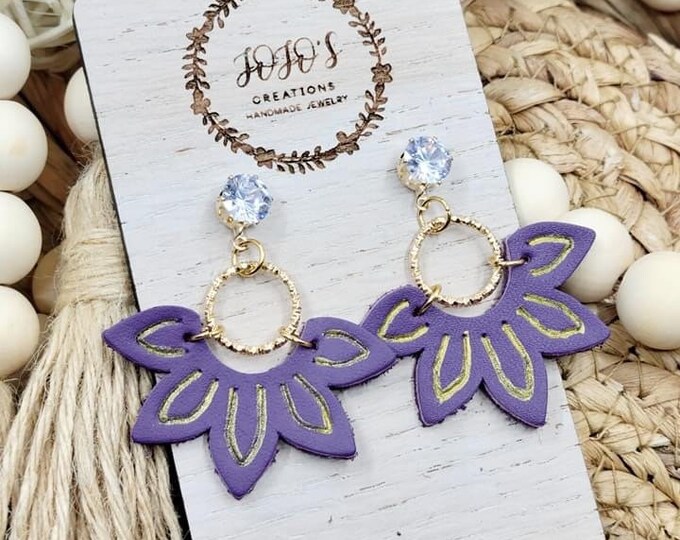 Small Embossed Flower Petals Earring Die, #174 Die Cutting, Earring ...