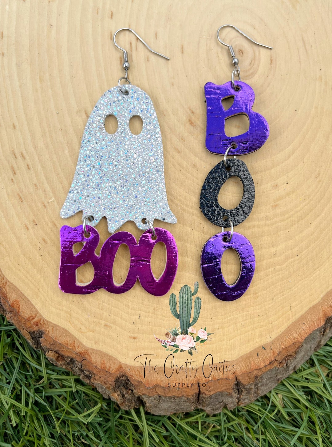 3” BOO Ghost Halloween Earring Die, #163 Cutting Dies, Ghost Die, Steel ...